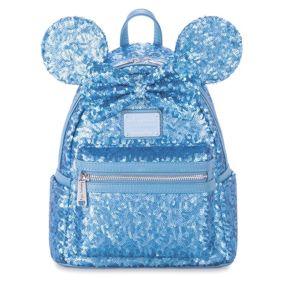 Loungefly | Bags | Nwt Loungefly Minnie Mouse Blue Hydrangea Colour ...